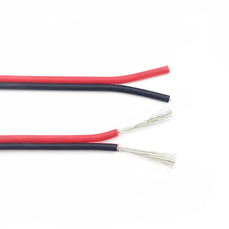 Ul2468 สายเคเบิลทองแดง 2Pins 30AWG 28AWG 26AWG 24AWG 22AWG 20AWG 18AWG 16AWG 2Cores 5 เมตร ...