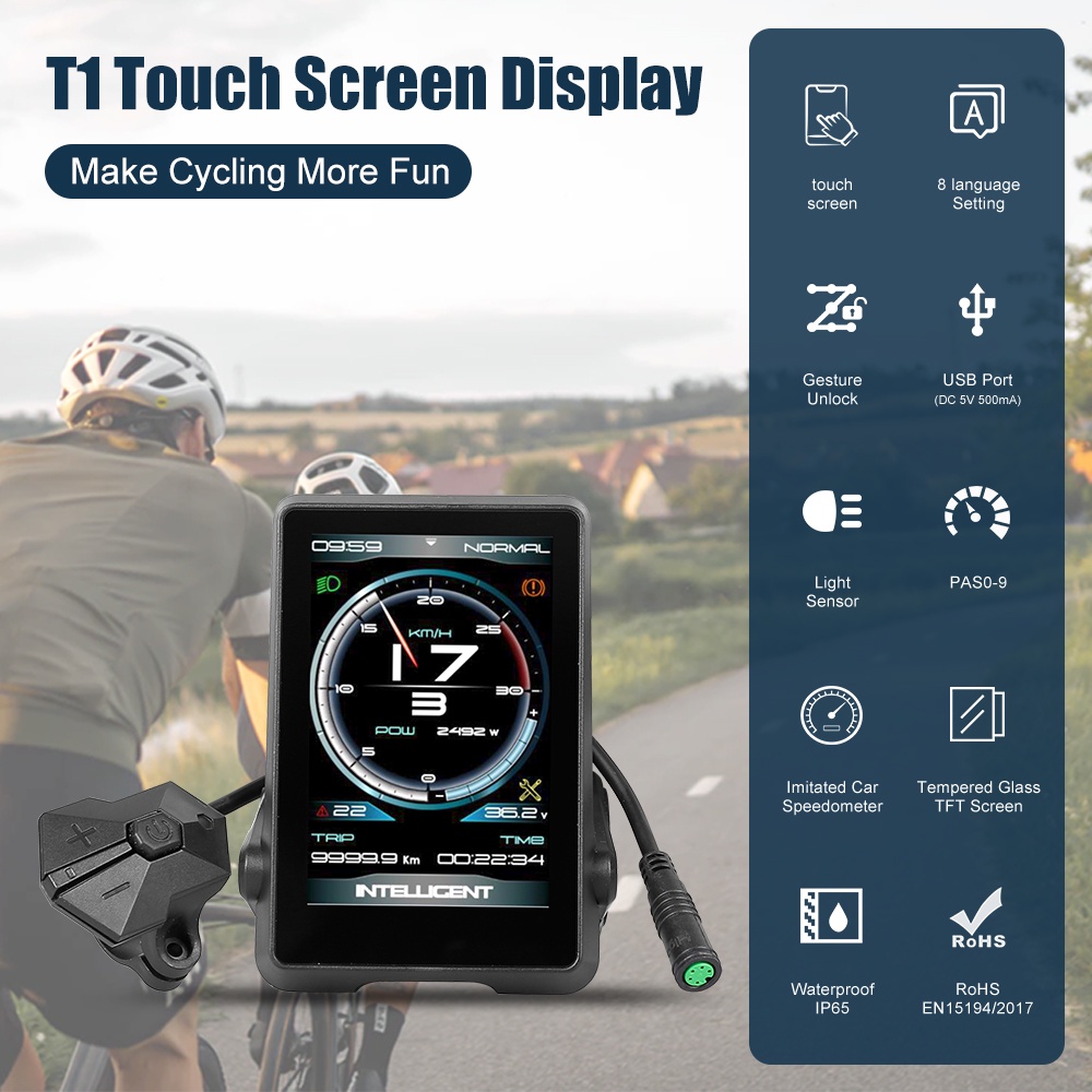 Electric Bike Display P850C P860C 500C DPC181 Bluetooth T1 Touch Screen ...