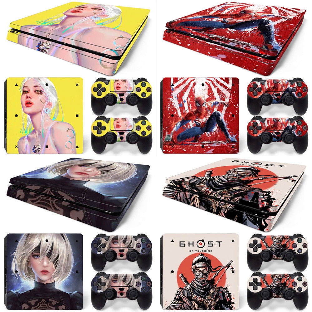 สติกเกอร์ฟิล์ม ps4 SLIM Pain Machine Sticker ps4 Thin Machine สําหรับ ...