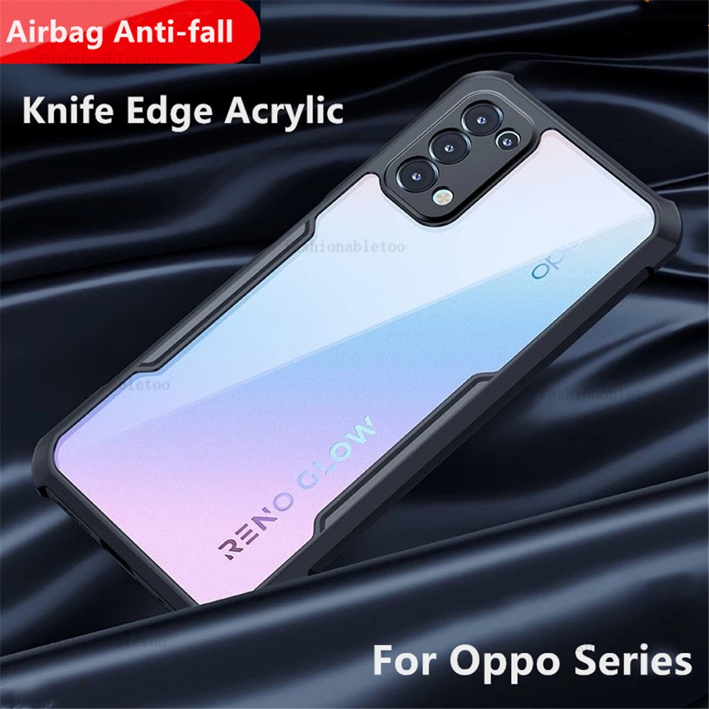 เคสโทรศัพท์มือถือ Tpu แบบใสกันกระแทกสําหรับ Oppo Reno 3 4 5 Pro 4pro
