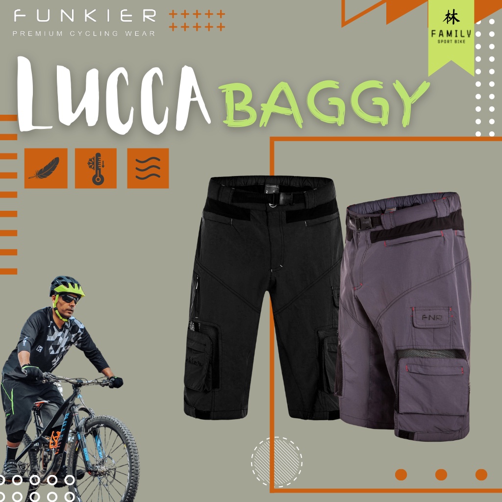 กางเกงลำลอง Funkier Lucca Baggy Shorts B-3210 | Shopee Thailand