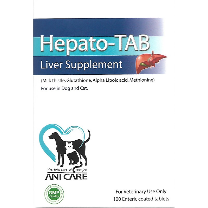 Hepato Tab วิตามินบำรุงตับสำหรับสุนัขและแมว (1 แผง / 10 เม็ด) แพ็กเกจ ...