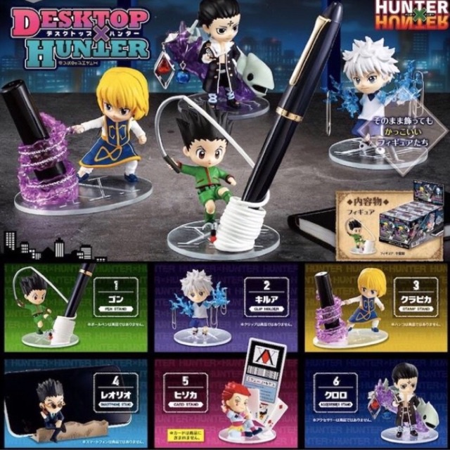 Re-Ment Hunter x Hunter DesQ DESKTOP HUNTER (Set of 6) โมเดล กาชาปอง ...