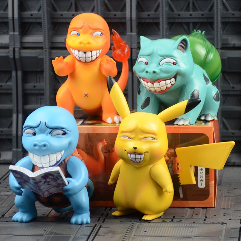ฟิกเกอร์ Pokemon Funny Gangsta Style Pikachu Dragon Pup Bulbasaur ...