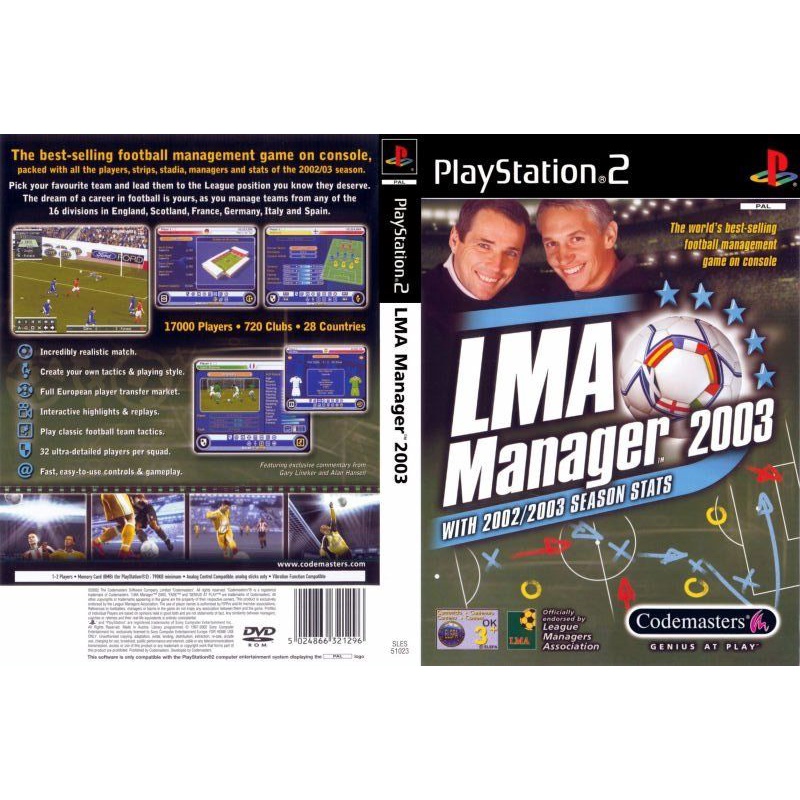 แผ่นเกมส์ PS2 LMA Manager 2003 คุณภาพ ส่งไว (DVD) | Shopee Thailand