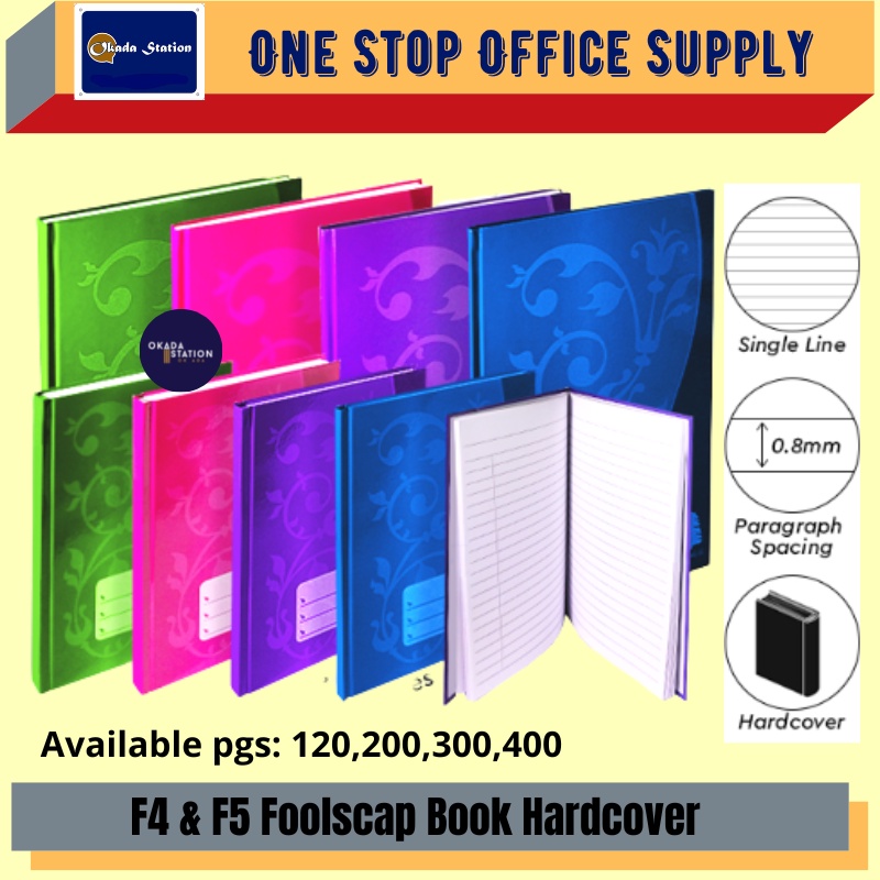 หนังสือ ซีซั่น F4 Foolscap/สมุดบันทึกปกแข็งสี่เหลี่ยม F5/หนังสือยาว ...