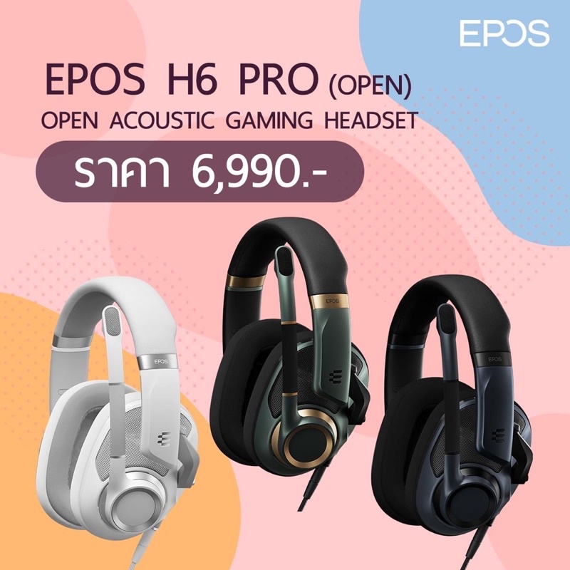 EPOS H6 Pro Open Acoustic Gaming Headset | Shopee Thailand