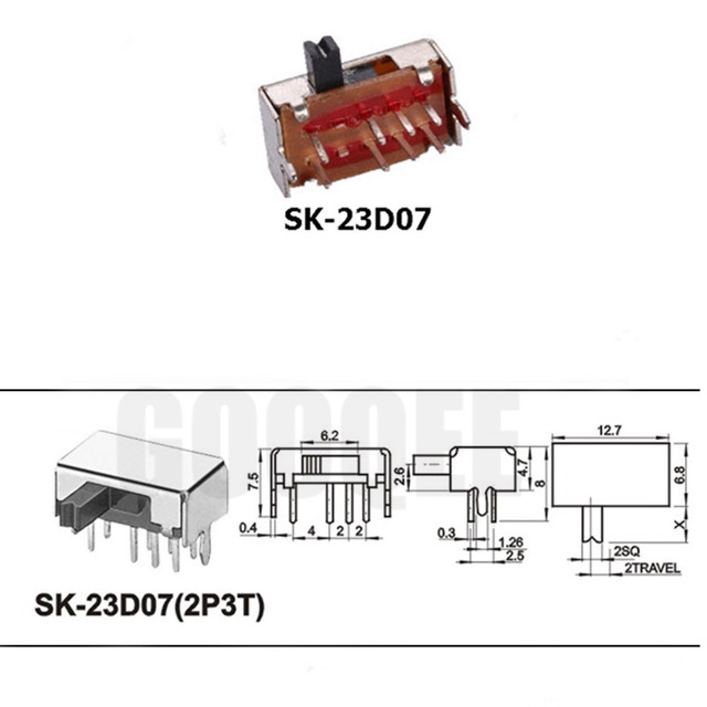 สวิตช์สไลด์เกียร์ ขนาดเล็ก SS12D00 จำนวน 5 10 ชิ้น | Shopee Thailand