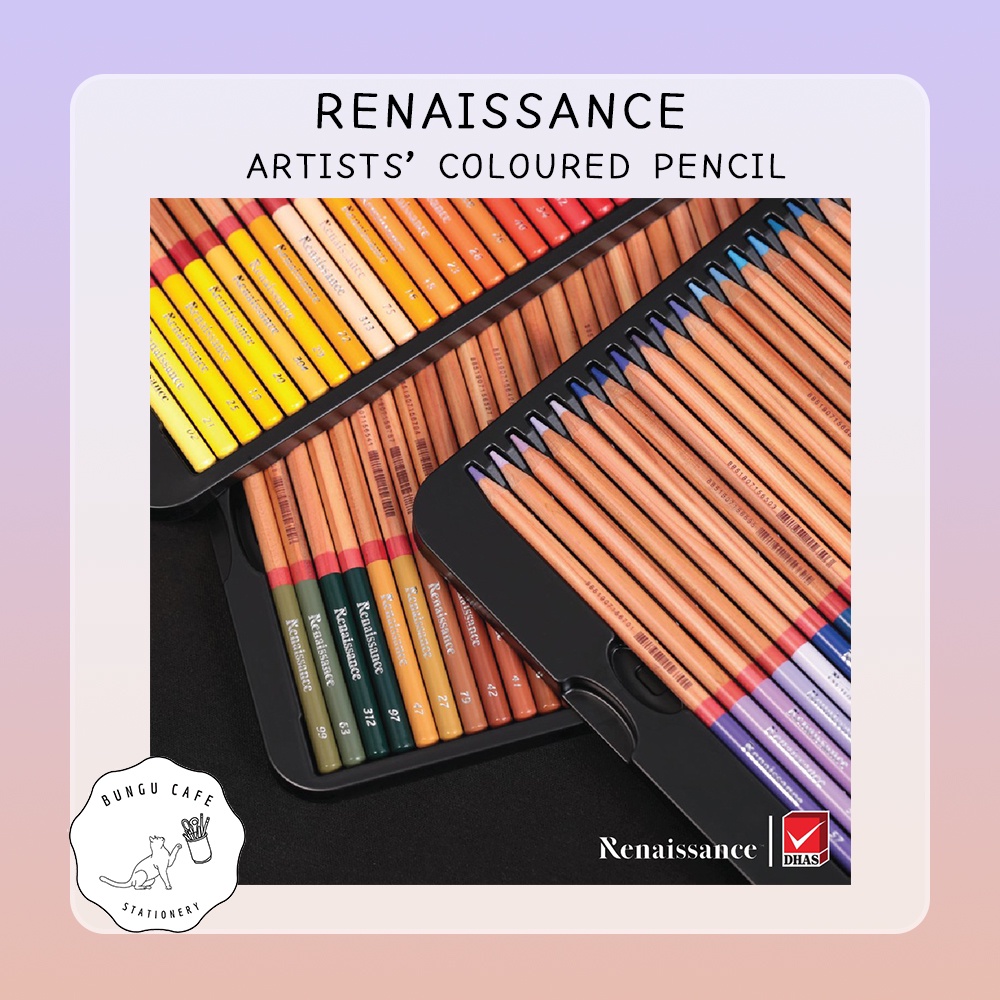 Renaissance Artists' coloured pencil 12 -24 colours /// เรนาซองซ์ สีไม้ ...