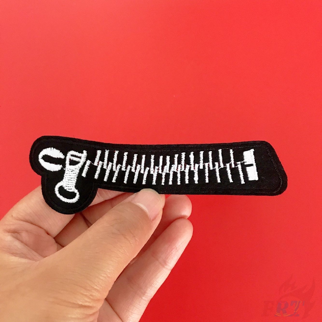 ☸ INS - Zipper Patch ☸ 1Pc Diy Sew on Iron on Patch | Shopee Thailand