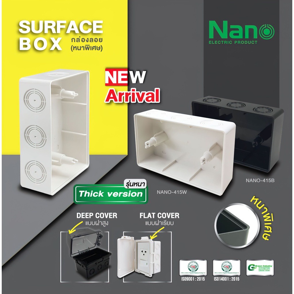 NANO หน้ากากกันน้ำ IP54 ฝาครอบกันน้ำ ฝากันน้ำ กันน้ำ ฝาครอบแผงหน้ากาก ...