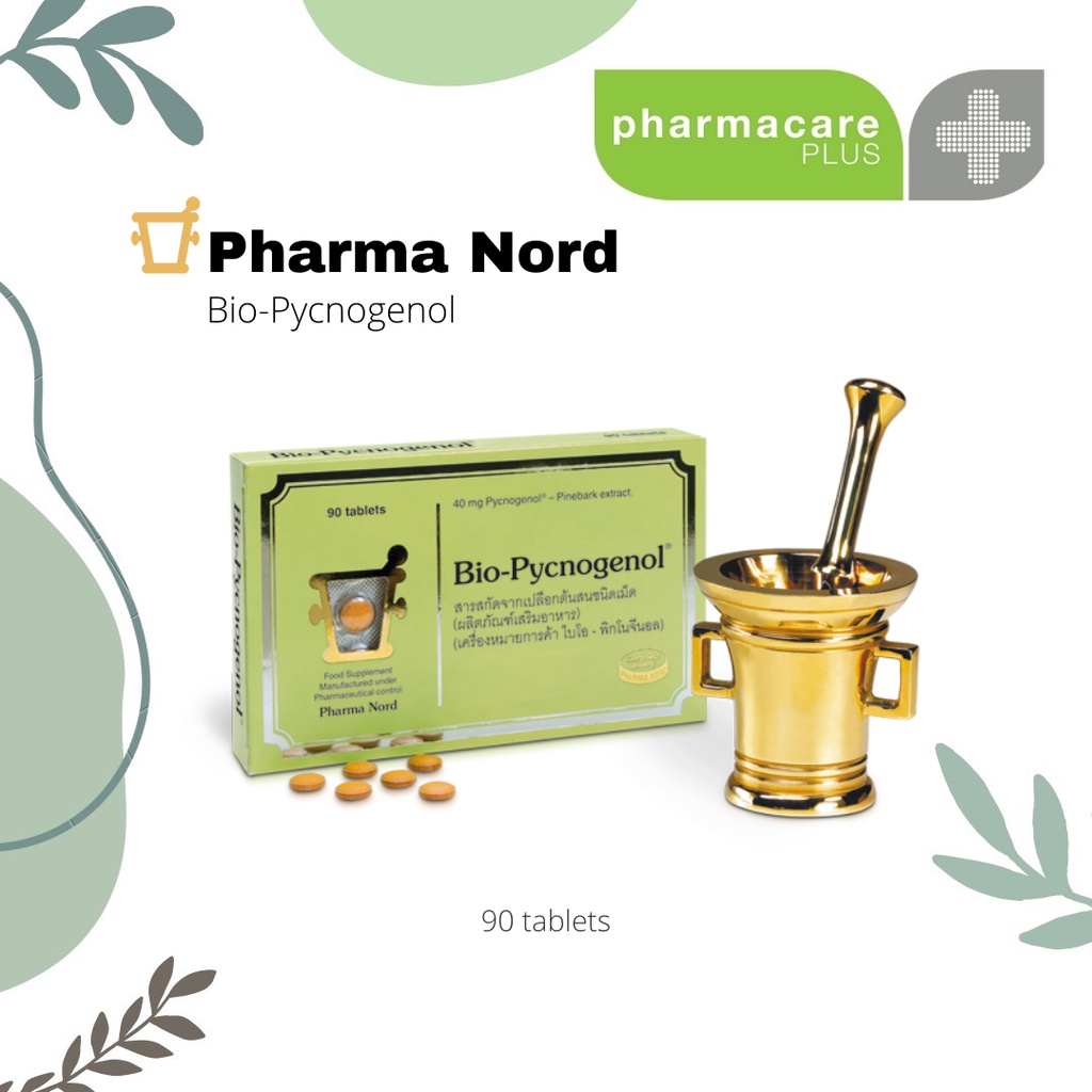 Pharma Nord Bio-Pycnogenol 90 Tablets ฟาร์มา นอร์ด สารต้านอนุมูลอิสระ ...
