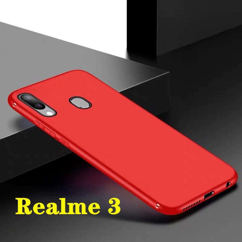 TPU CASE Realme 3 เคสซิลิโคนนิ่ม สวยและบางมาก มีสีดําสีแดง [ส่งจากไทย ...