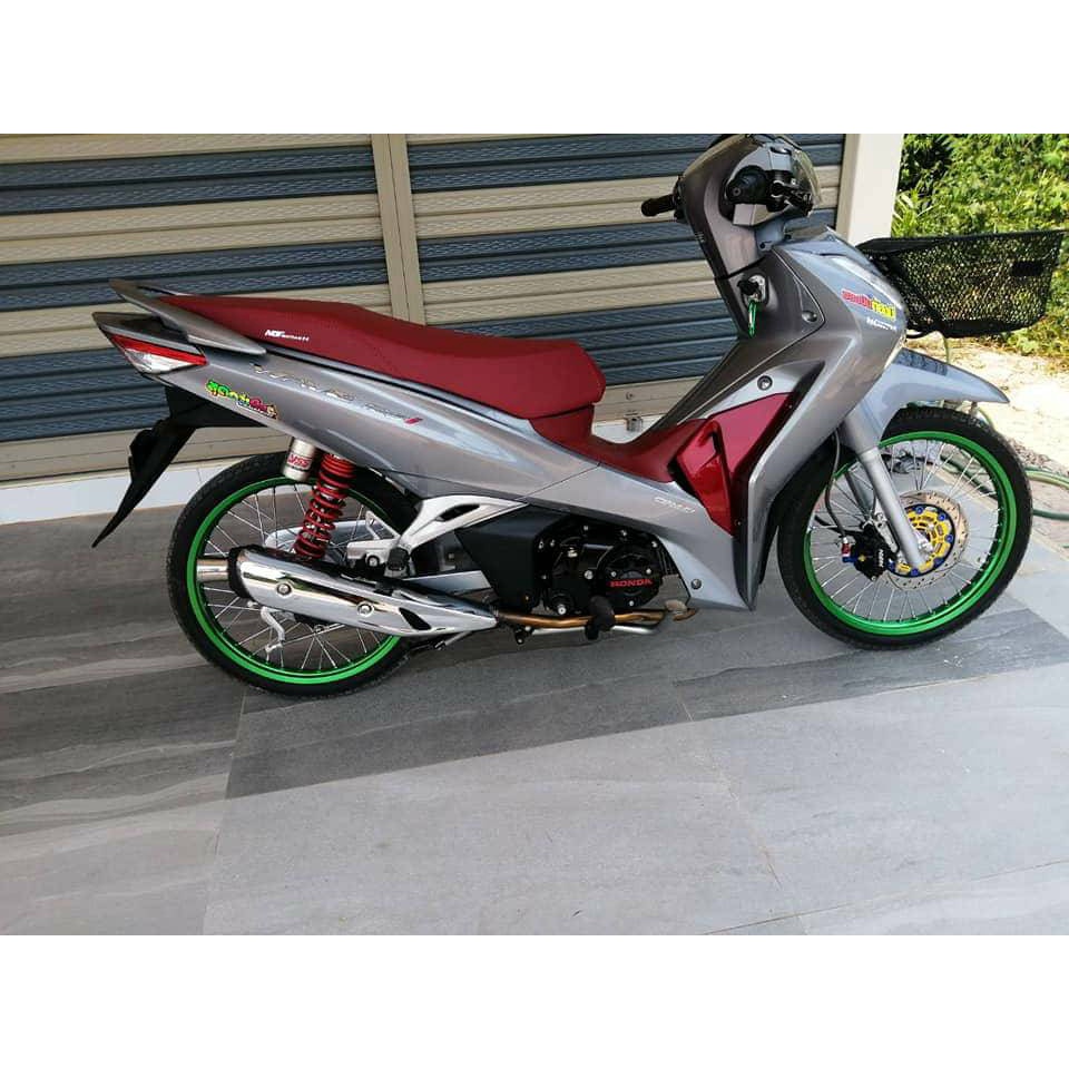 เบาะ Wave 125 i LED/( โครงเทียมใส่หมวกกันน็อคเต็มใบไม่ได้)(โครงแท้ใส่ได้ปกติ) ลูกค้าต้องการแบบ ...