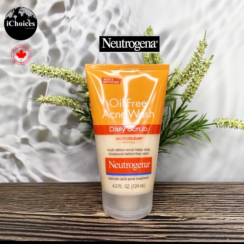 [Neutrogena] Oil-Free Acne Wash Daily Scrub Microclear 124 ml นูโทรจีนา ...