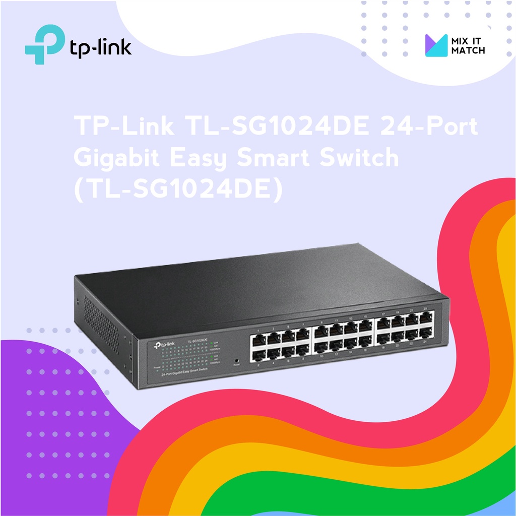 TP-Link TL-SG1024DE 24-Port Gigabit Easy Smart Switch (TL-SG1024DE ...