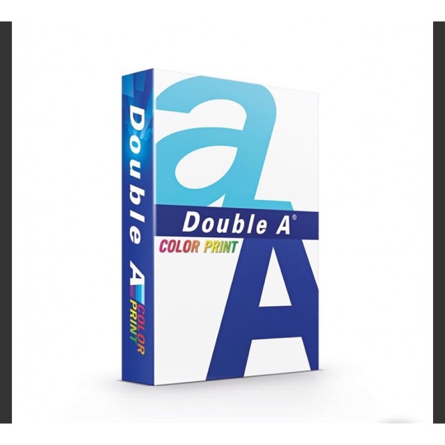กระดาษถ่ายเอกสาร A4 90แกรม 500แผ่น Double A Color Print | Shopee Thailand