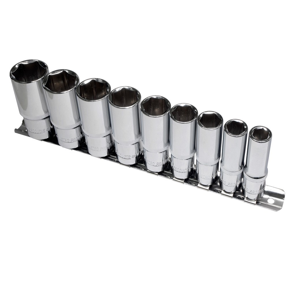 ชุดลูกบ๊อกซ์ 3/8DR เบอร์นิ้ว 9 ชิ้น ( 3/8Dr Deep Socket Inch 9Pcs Set ) | Shopee Thailand