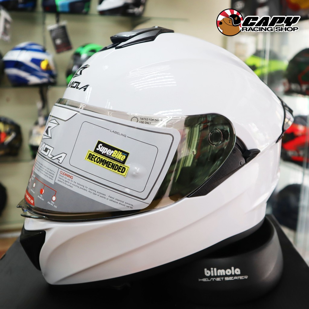หมวกกันน็อค หมวกกันน๊อค Bilmola รุ่น NEXX สีขาว, White Color ((มีแว่น ...
