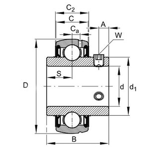 SUC205-16 ( เพลา 1 นิ้ว, 25.40 มม. ) ตลับลูกปืนตุ๊กตาสแตนเลส เฉพาะลูก ...