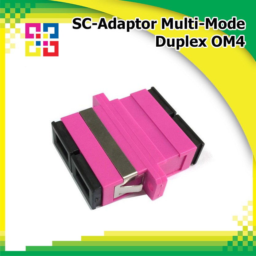 ข้อต่อกลางไฟเบอร์ออฟติก SC-Adaptor Muti-mode, Duplex, OM4 (BISMON) 6อัน ...