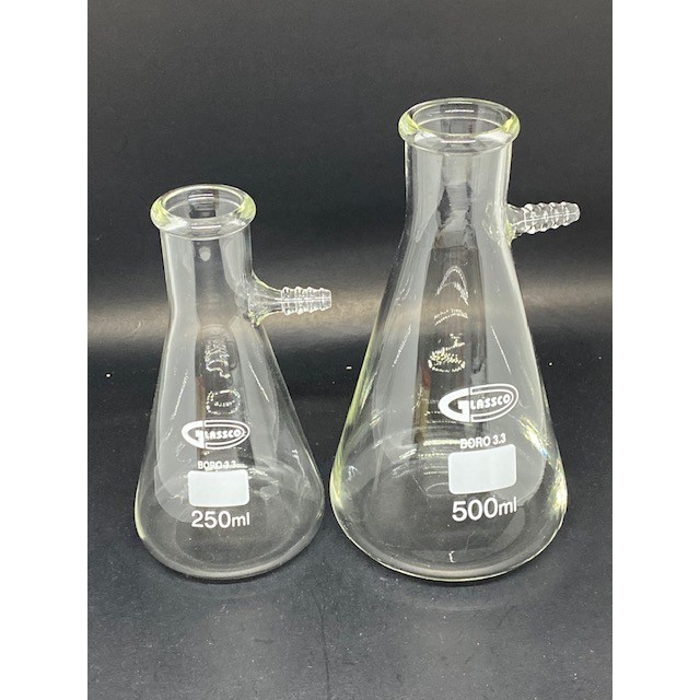 Suction Flask with Bolt Neck 250ML 500ML 1000ML Lab Grade หนา/ทนสารเคมี ...