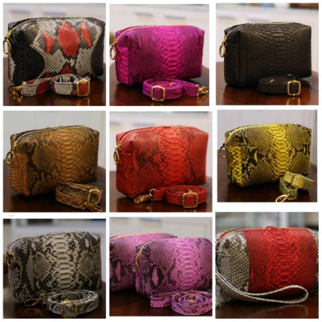 กระเป๋า Pouce Python Snake Skin | Shopee Thailand