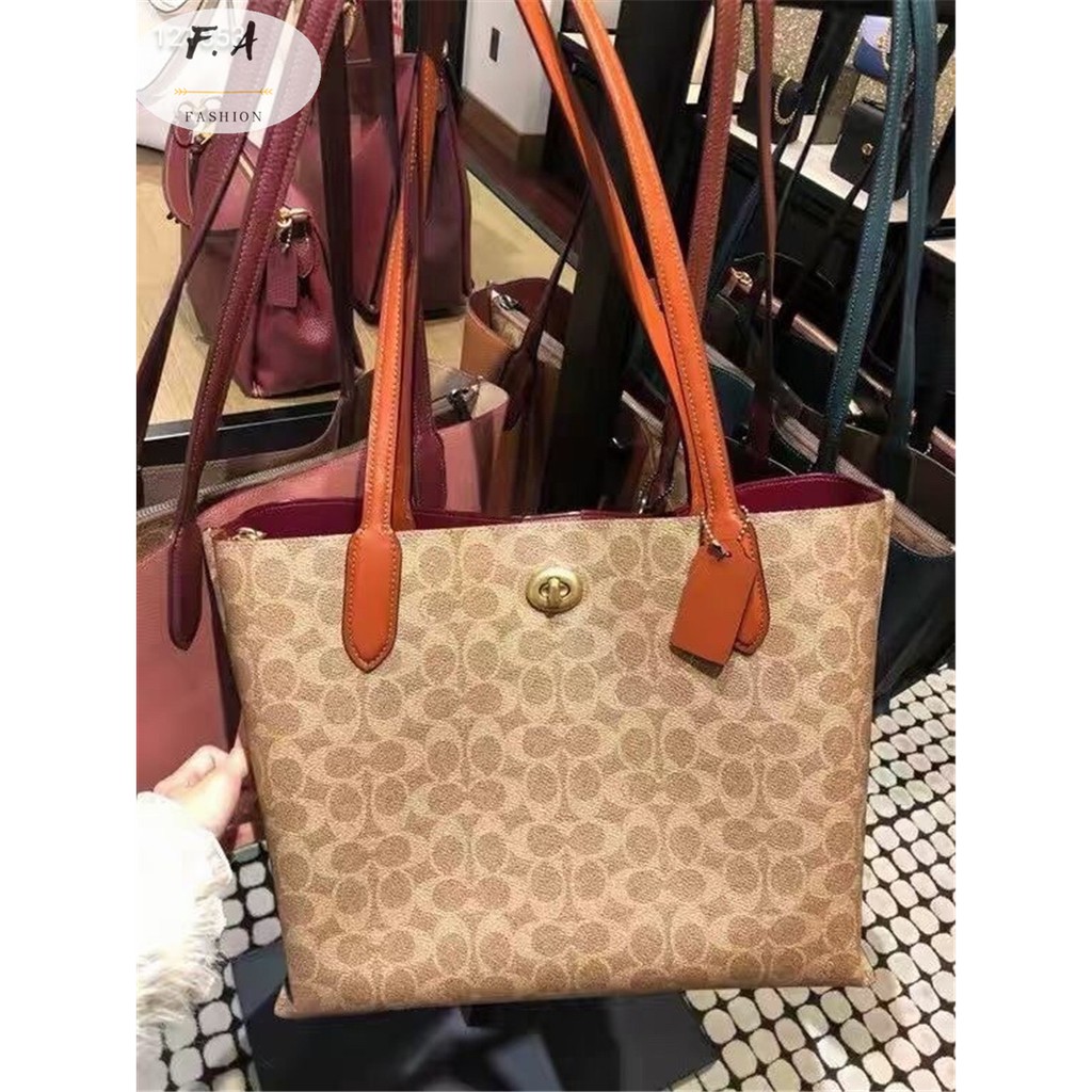 F.A ว่าแท้100% coach กระเป๋าสะพาย กระเป๋าถือผู้หญิง 0693 | Shopee Thailand