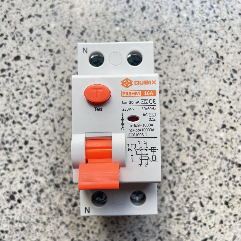 PR8HM 2POLE อุปกรณ์ป้องกันไฟดูด-ไฟรั่ว QUBIX | 16Amp , 32Amp , 25Amp ...