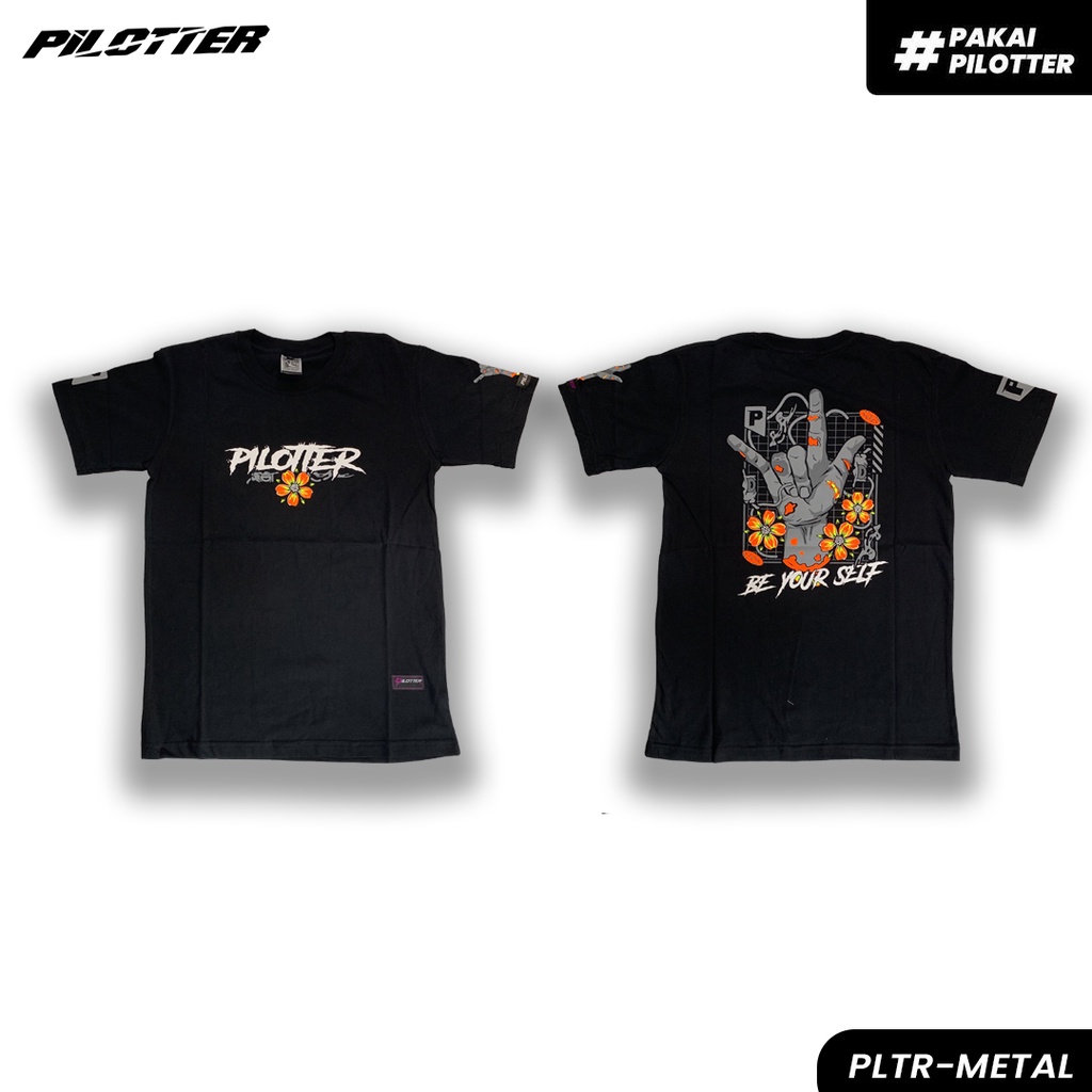 Lokal ใหม่ล่าสุด METAL PILOTTER เสื้อยืด ORIGINAL ฟรีสติ๊กเกอร์ GIRLS ...