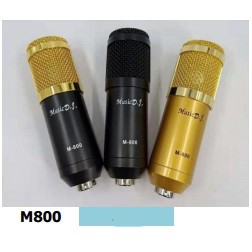 ไมค์อัดเสียง คอนเดนเซอร์ Condenser Mic Microphone M800 พร้อม ขาตั้งไมค์ ...