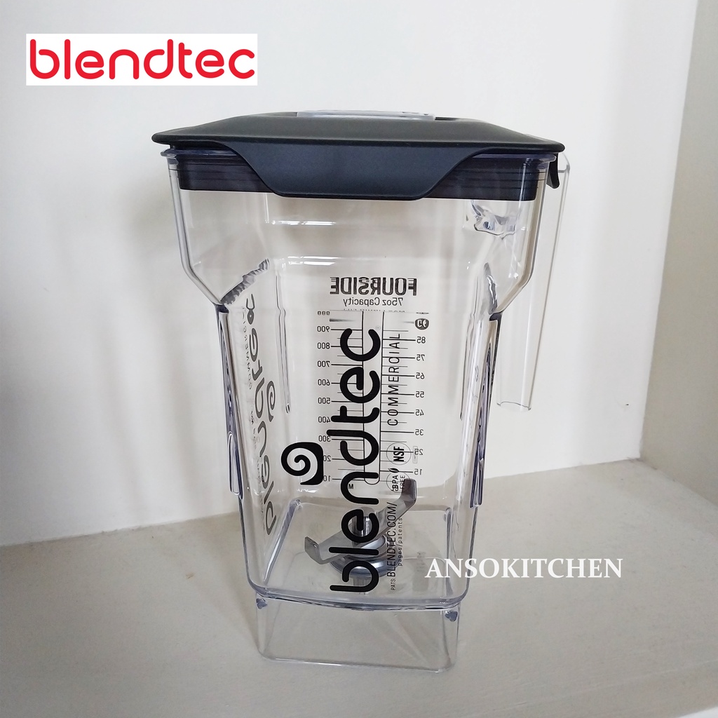 โถปั่น Blendtec Fourside Jar พร้อมฝาปิดและใบมีด ใช้ได้กับเครื่องปั่น Blendtec ทุกรุ่น ของแท้ ...