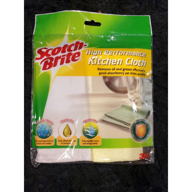 ผ้าไมโครไฟเบอร์ 3M Scotch-Brite High Performance Cloth ขนาด 30x32 Cm ...