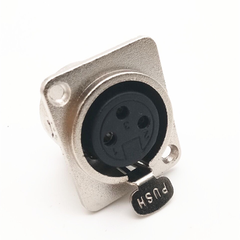 ECHO- ~3Pin XLR Socket Male Female Panel Mount Chassis Socket Mic Jack ...