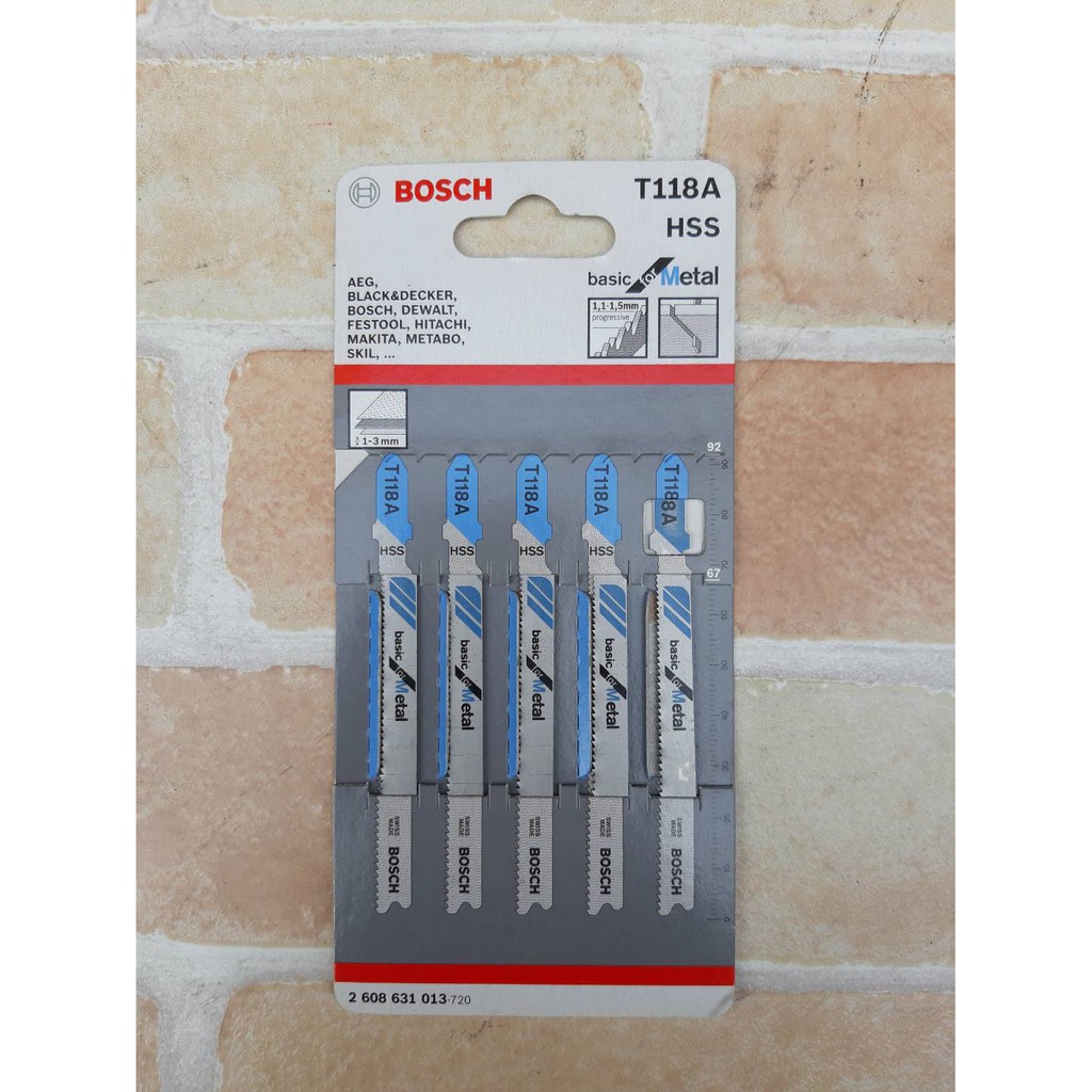 Bosch T118 A ใบเลื่อยจิ๊กซอว์ ตัดเหล็ก | Shopee Thailand