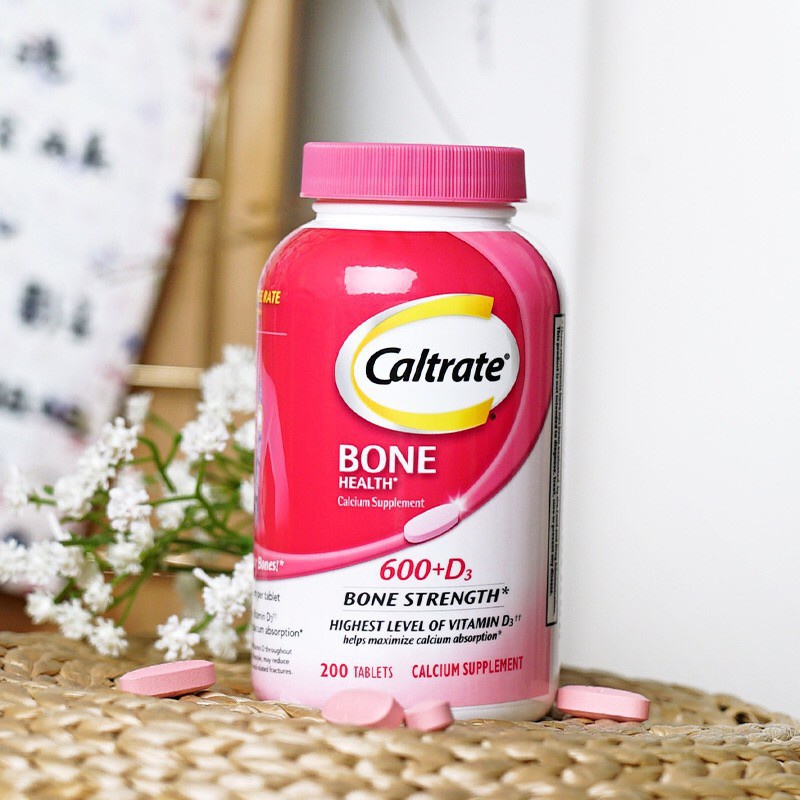 USA Caltrate Bone Strength Health Calcium 200 Tablets 600+ Vitamin D3 ...