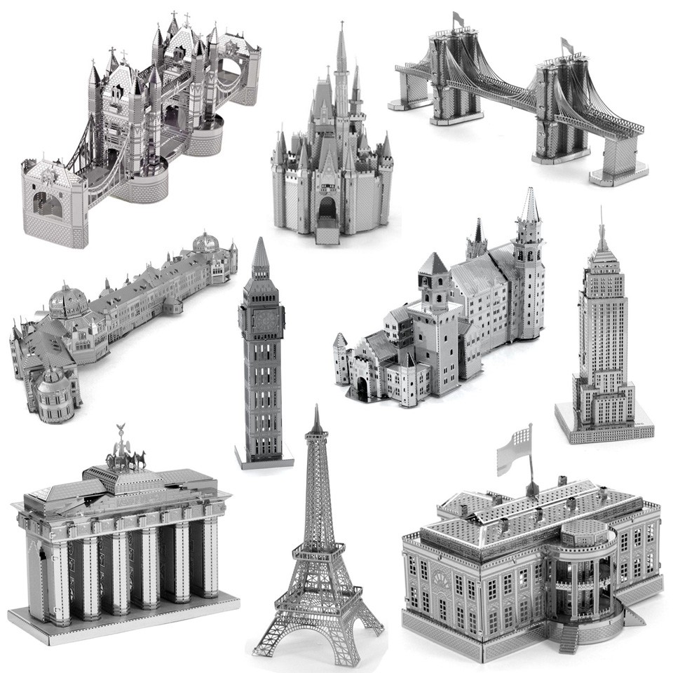 3D METAL MODEL KIT โมเดล3D ARCHITECTURE 3D โมเดล สิ่งก่อสร้างและ ...