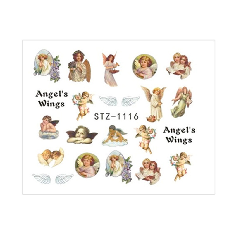 Pri Angel Nail Water Transfer Sticker Angel Cupid Nail Decal สติ ๊ กเก ...