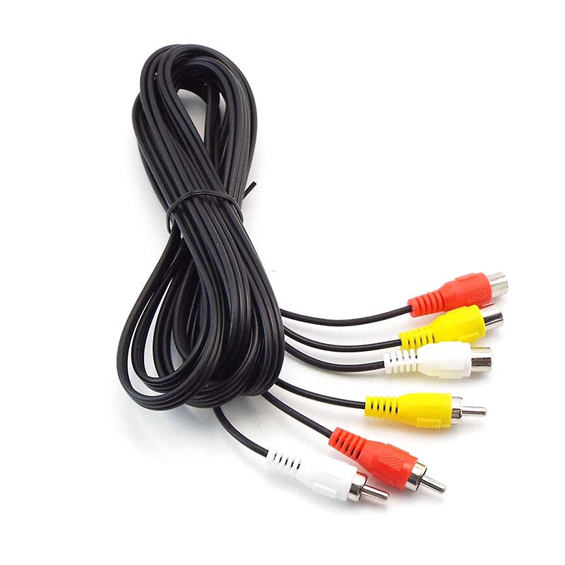 ชายหญิง 3Rca MF Video Cable Connectors AV Line Extension สายไฟอะแดปเตอร ...