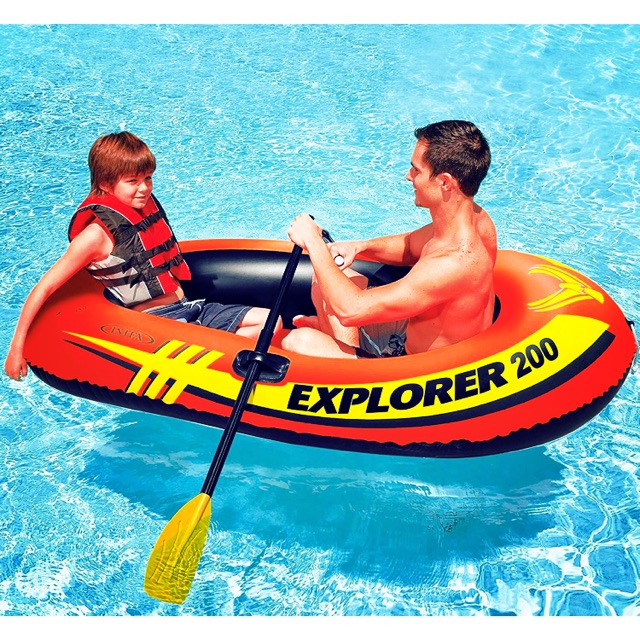 Intex Explorer 200 Boat Set เรือยาง รุ่น 58331 (Orange) พร้อมไม้พาย ...