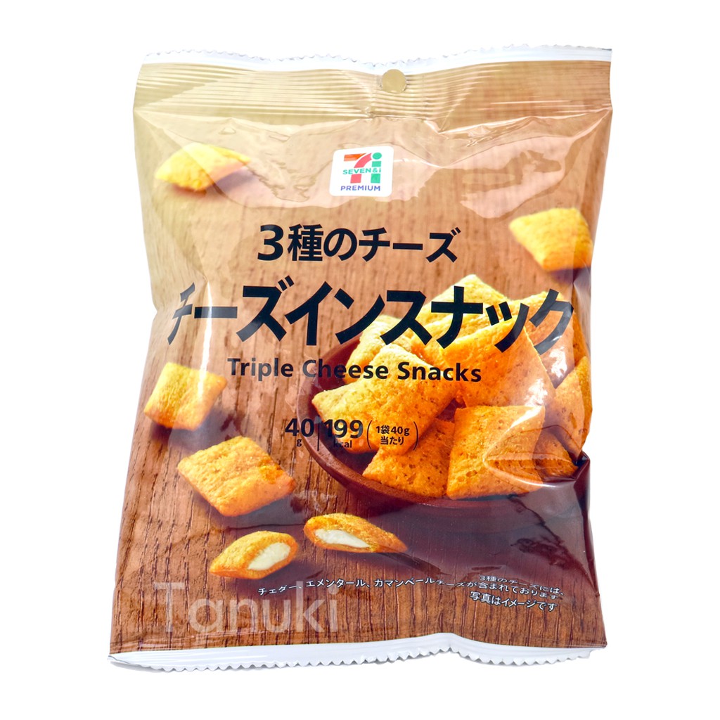 ขนมชีสกรอบ Triple Cheese Snacks จาก 7-11 ญี่ปุ่น | Shopee Thailand