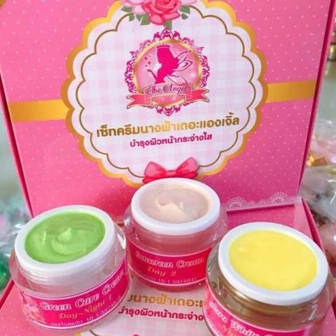 เซ็ทครีมนางฟ้า The Angel Cream Set แก้สิว ฝ้า กระ จุดด่างดำ หน้าหมอง ...