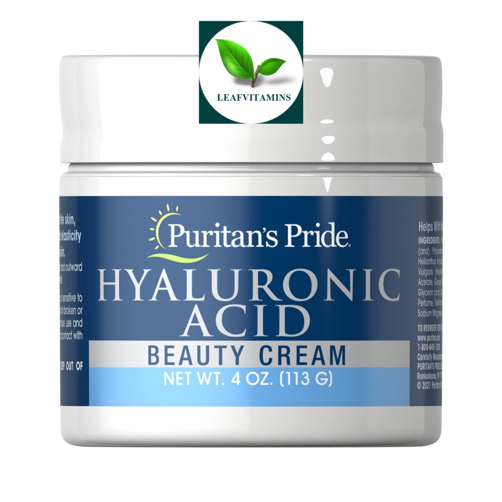 Puritan's Pride Hyaluronic Acid Beauty Cream / 4 oz. | Shopee Thailand