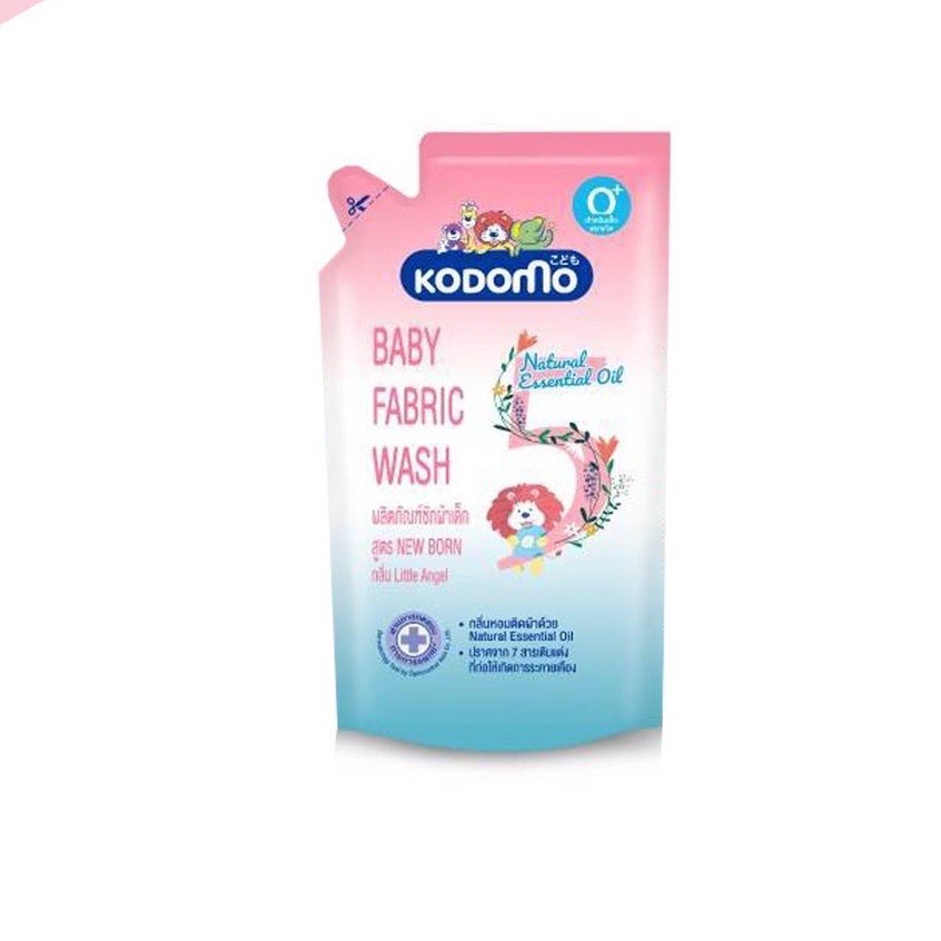 W003-2 KODOMO น้ำยาซักผ้าเด็ก โคโดโม เนเชอรัล เอสเซนเชียลออยล์ สูตรนิวบอร์น กลิ่นลิตเติ้ล แองเจ ...
