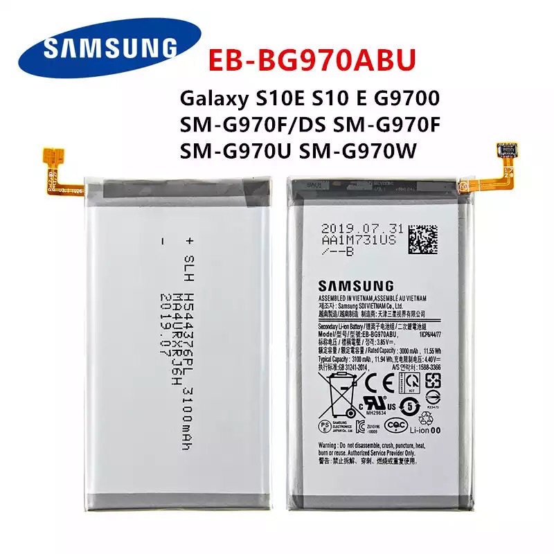 แบตเตอรี่แท้ สำหรับ Samsung Galaxy S10E S10 E G9700 SM-G970F/DS SM ...