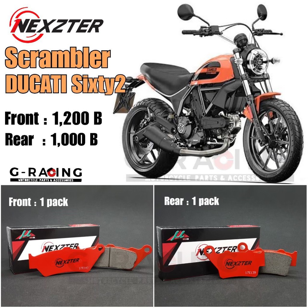 ลด 50 บาท อัตโนมัติ โค้ด 320SP50NT ผ้าเบรค Nexzter รุ่น Ducati sixty2🏍💸 | Shopee Thailand