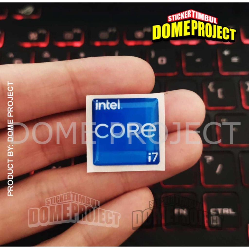 Intel CORE i7 GEN สติกเกอร์ PC ลายนูน ยืดหยุ่น สําหรับติดตกแต่ง 11 ชิ้น ...