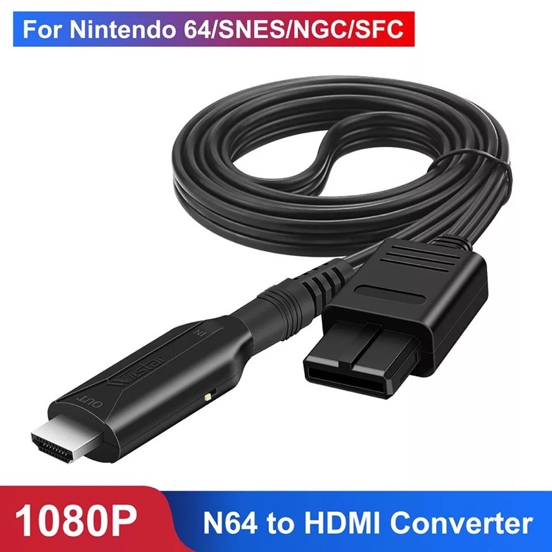 HD N64 To HDMI Converter HD Link สำหรับ N64/GameCube/SNES Plug And Play ...