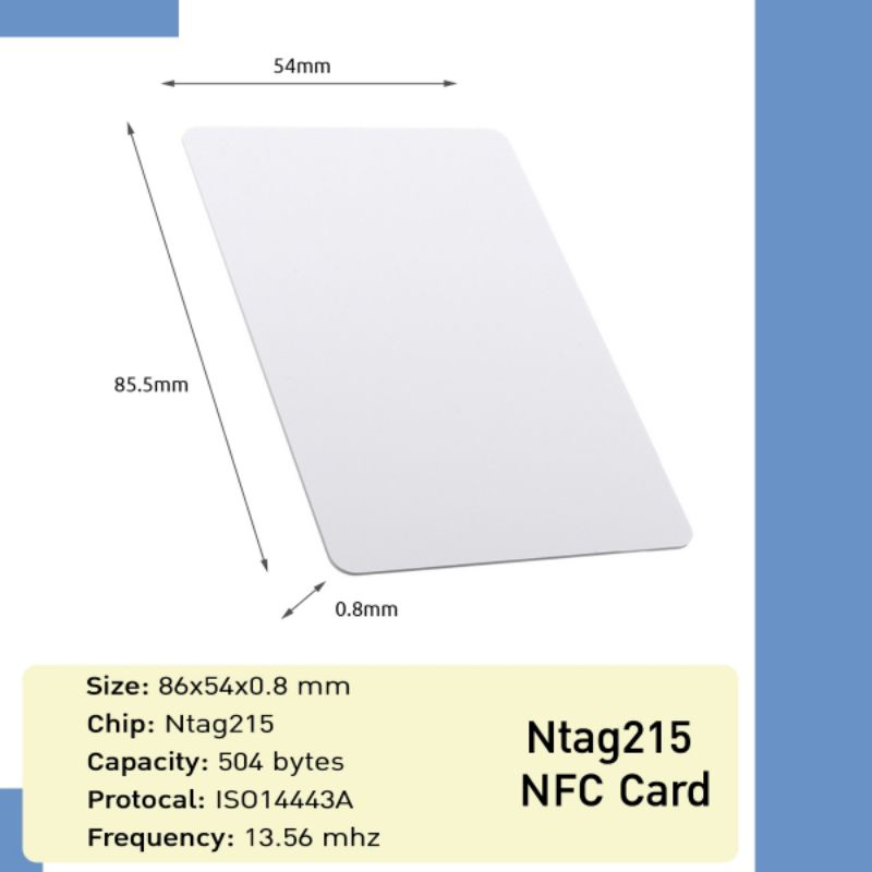 (พร้อมส่งจากไทย) 100ชิ้น บัตร NFC NTAG215 NFC Card Read Write for All NFC | Shopee Thailand