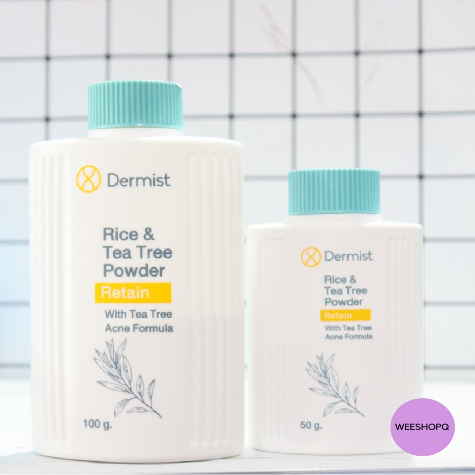 เเป้งฝุ่นลดสิว เดอร์มิส Rice & Tea Tree Powder ไรซ์ แอนด์ ทีทรี พาว ...
